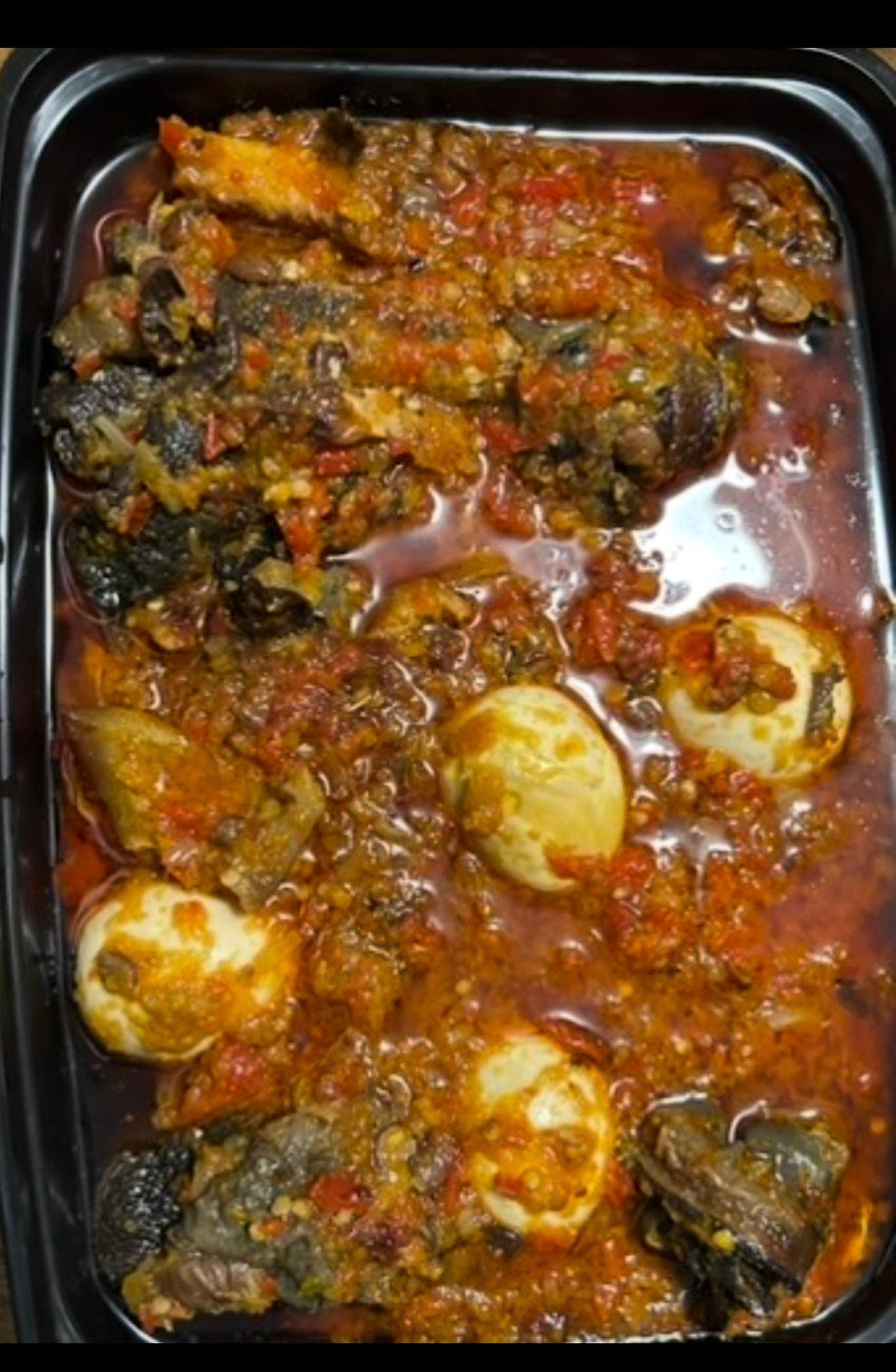 Ofada Sauce with assorted | Tabitha Kitchen - Nigerian food in St ...
